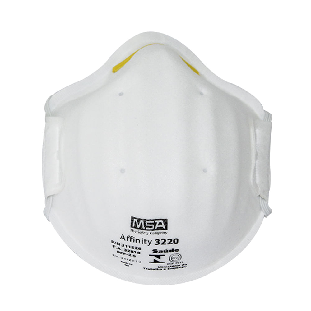 Respirador Descartavel Pff2 Sem Valvula Concha Msa Affinity 3220 - Net Suprimentos