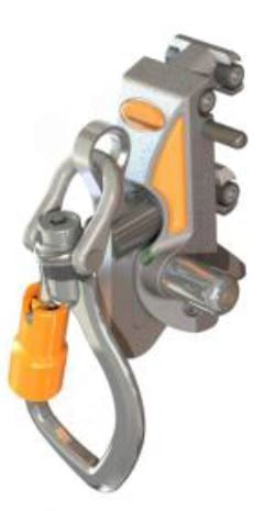 Trava Quedas Deslizante Trilho Conector Aluminio Honeywell Glideloc ...