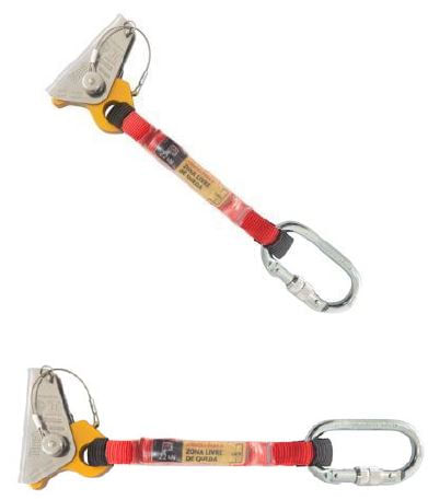 Trava Quedas Deslizante Corda 12mm Com Abs Conector Aco Ultrasafe ...