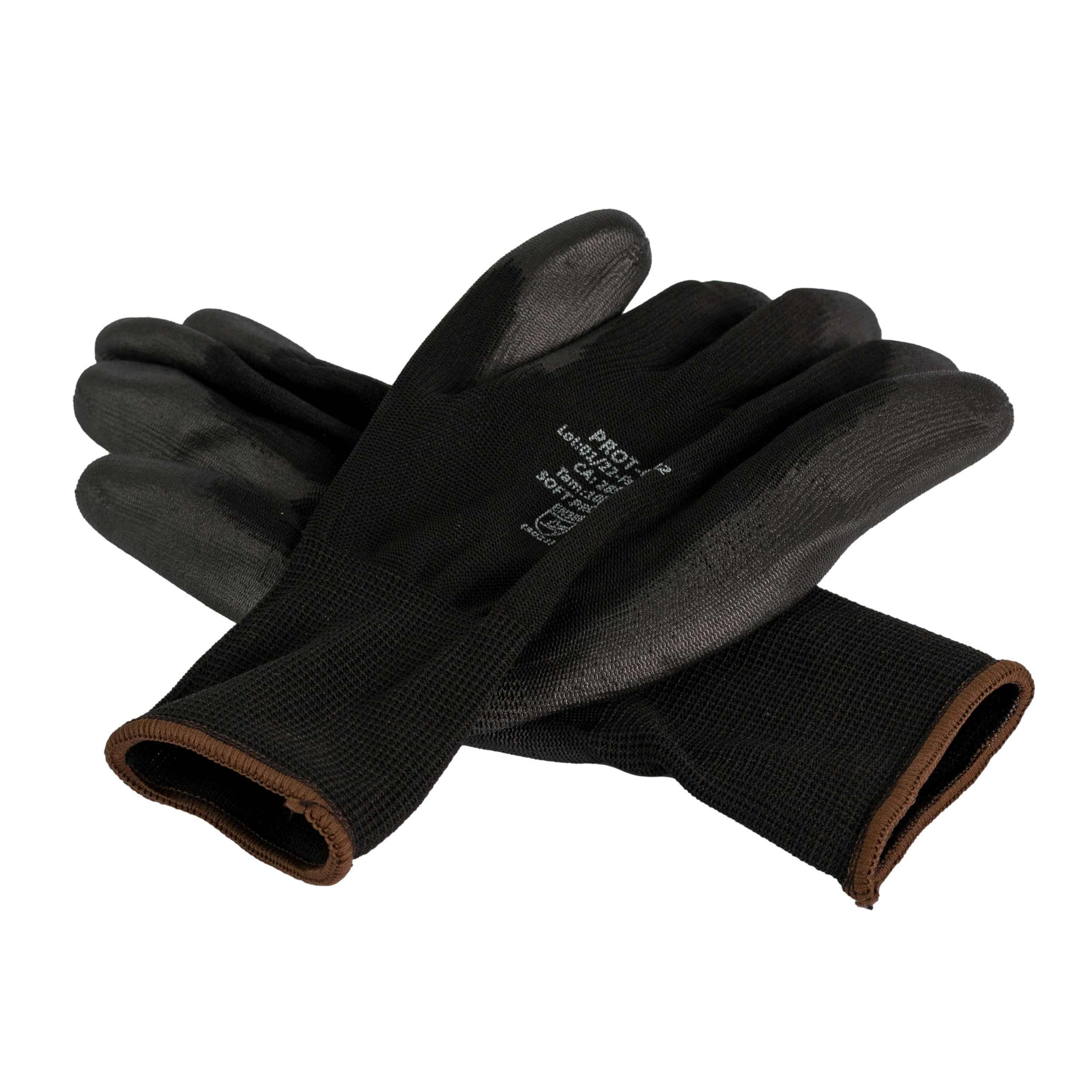 Luva de Poliamida Pro 510 Preta Soft