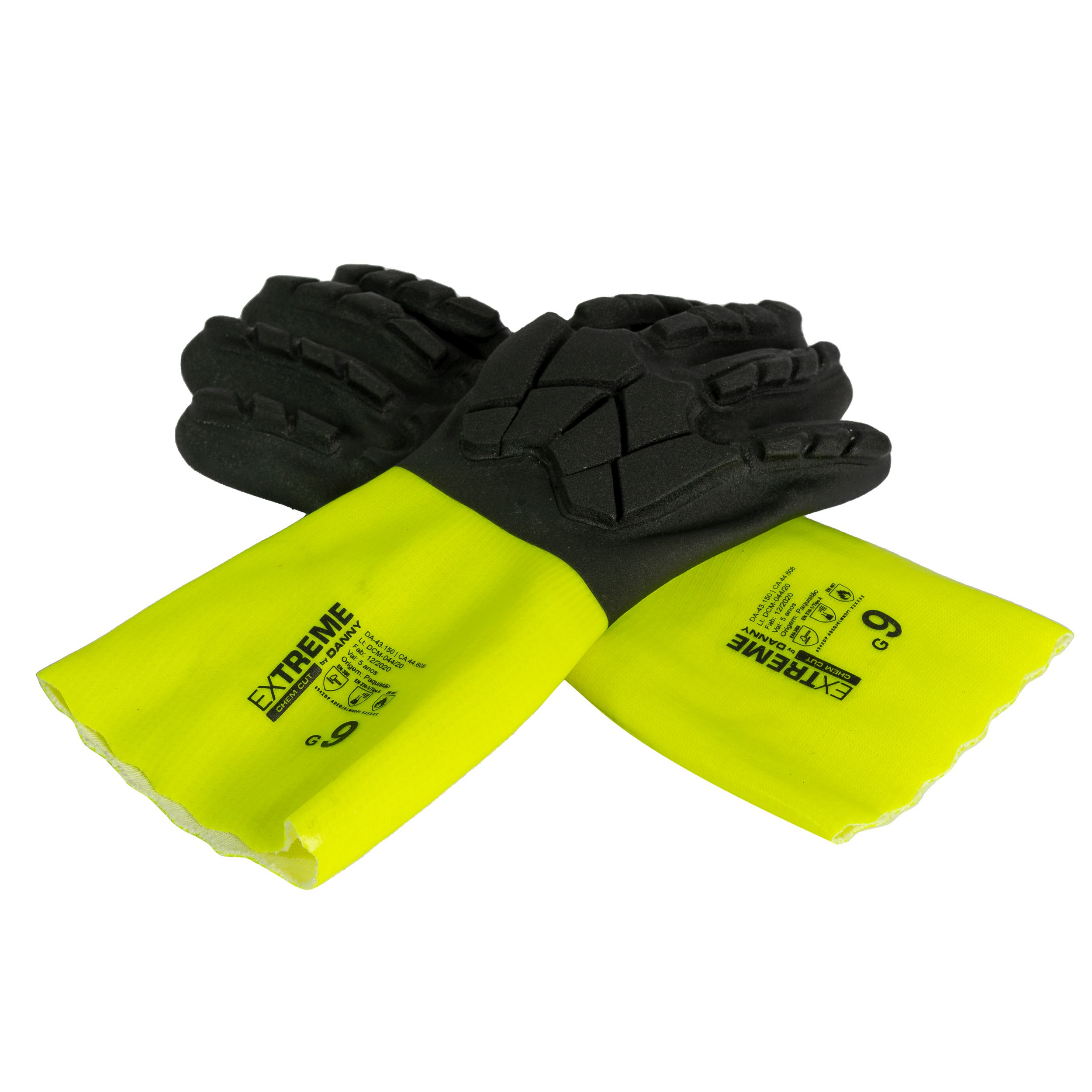 Luva Impacto Nylon Pvc Tpr Danny Extreme Chem Cut Xg//