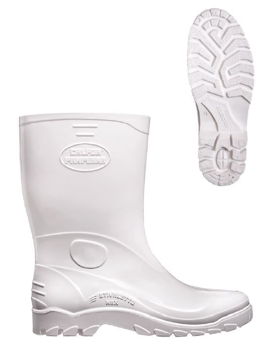 Bota Pvc Media 27cm Calfor Stivaletto Max 43/branco