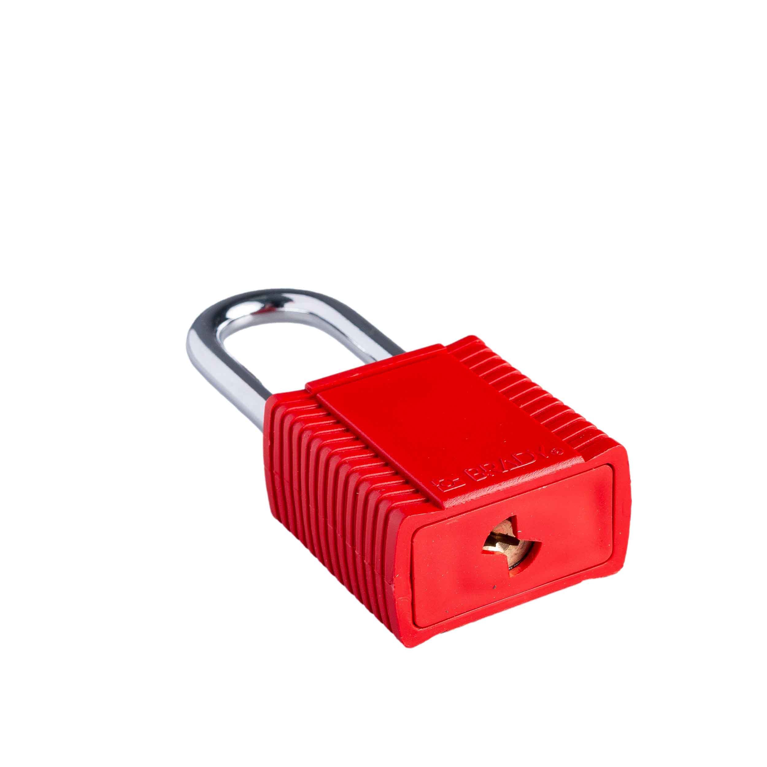 Cadeado Express Vermelho Brady - Net Suprimentos