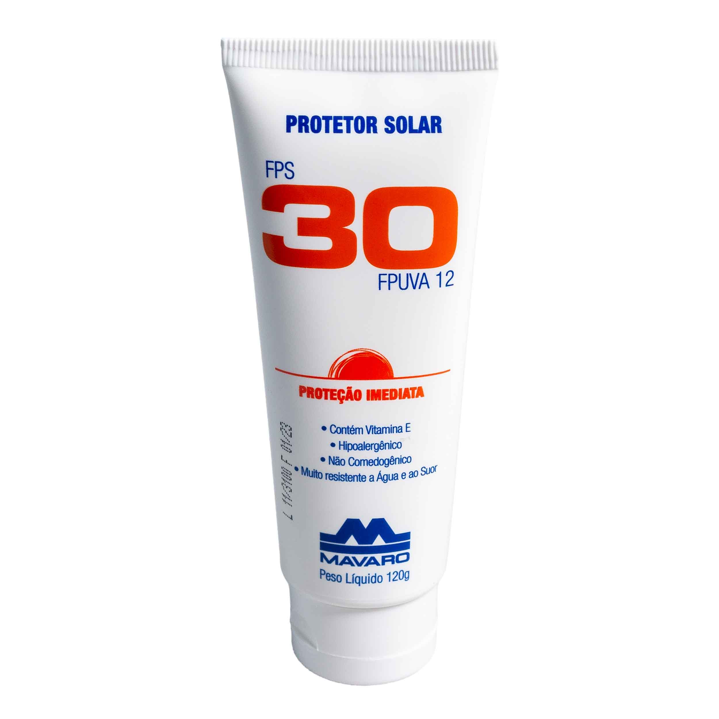 Protetor Solar FPS 30 Mavaro Bisnaga 120g - Net Suprimentos