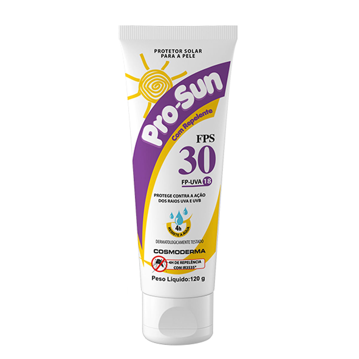 Protetor Solar Repelente Fps 30 Cosmoderma Bisnaga 120g - Net Suprimentos